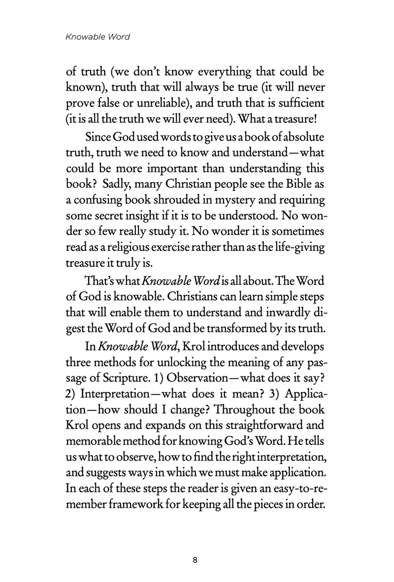 Dream Small & Knowable Word - Store - Truth For Life